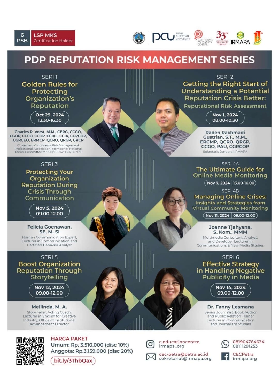 Professional Development Program (PDP) – Crisis Communication Management The Series – Indonesia ...