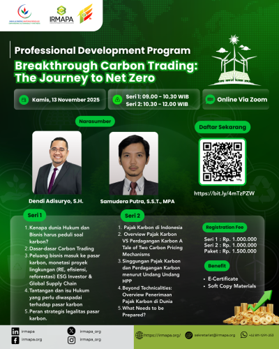 Professional Development Program (PDP) – Breakthrough Carbon Trading: The Journey to Net Zero ...